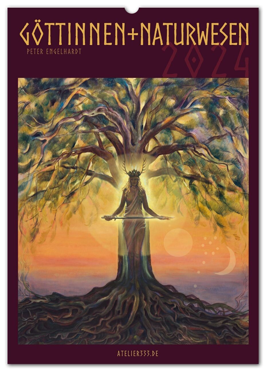 Kalender 2024 "GÖTTINNEN & NATURWESEN" von Peter Engelhardt