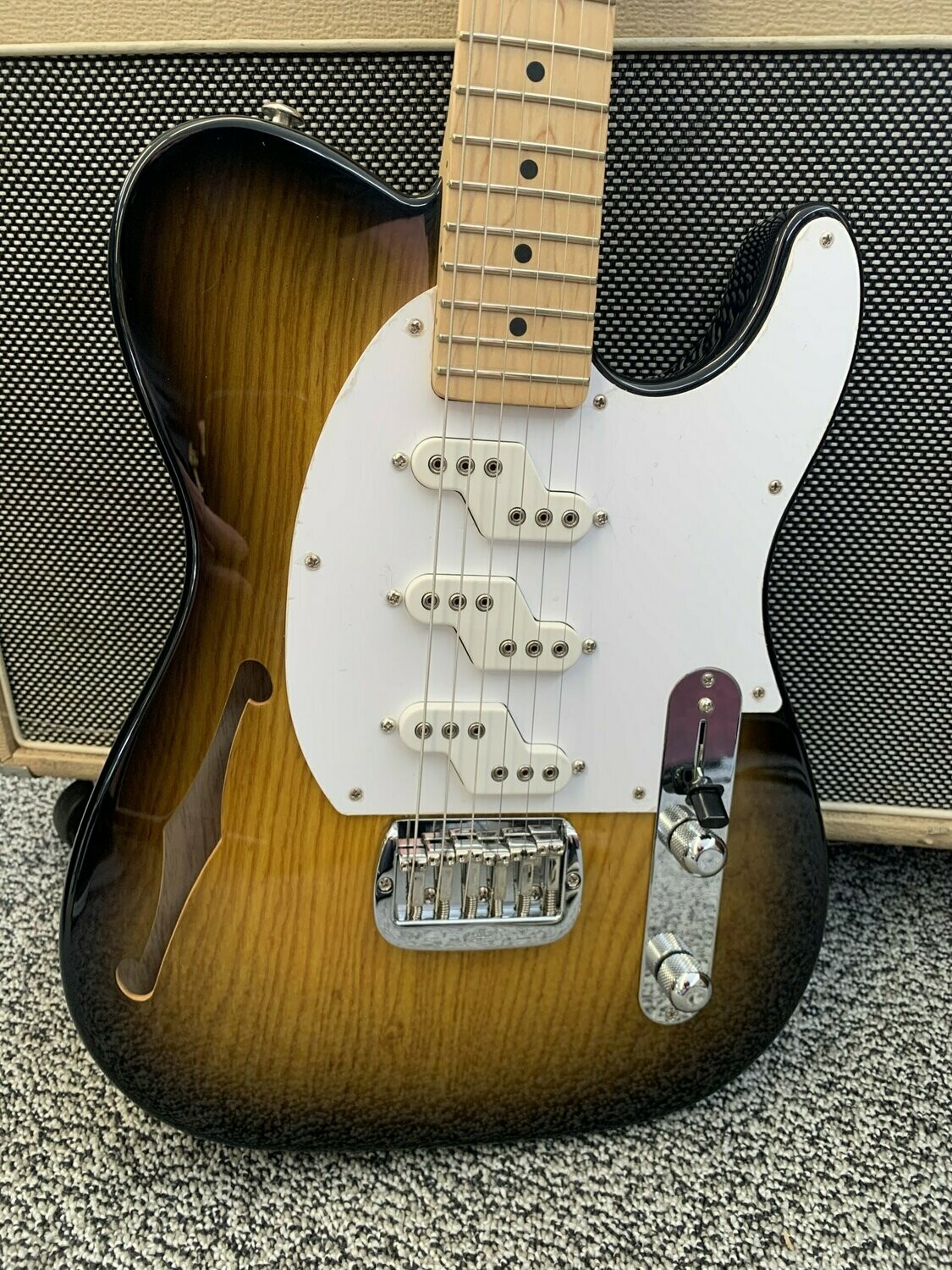 G&L ASAT Z3 Semi-Hollow 2020 2-Tone Sunburst