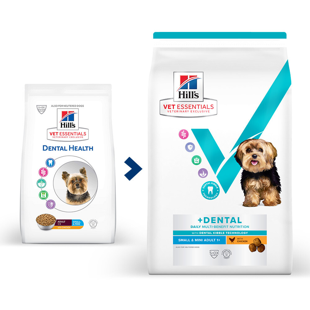 Hill’s Vetessentials Multi-Benefit + Dental Hond Adult Small & Mini ...