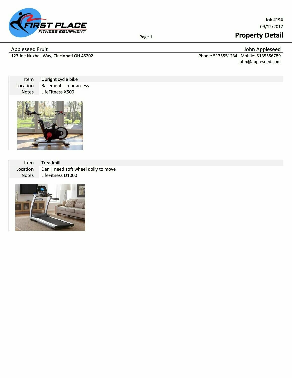 Item Detail Form - INCLUDES CUSTOMIZATION