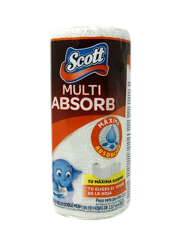 SCOTT PAPEL TOALLA MULTIUSOS 80 CT