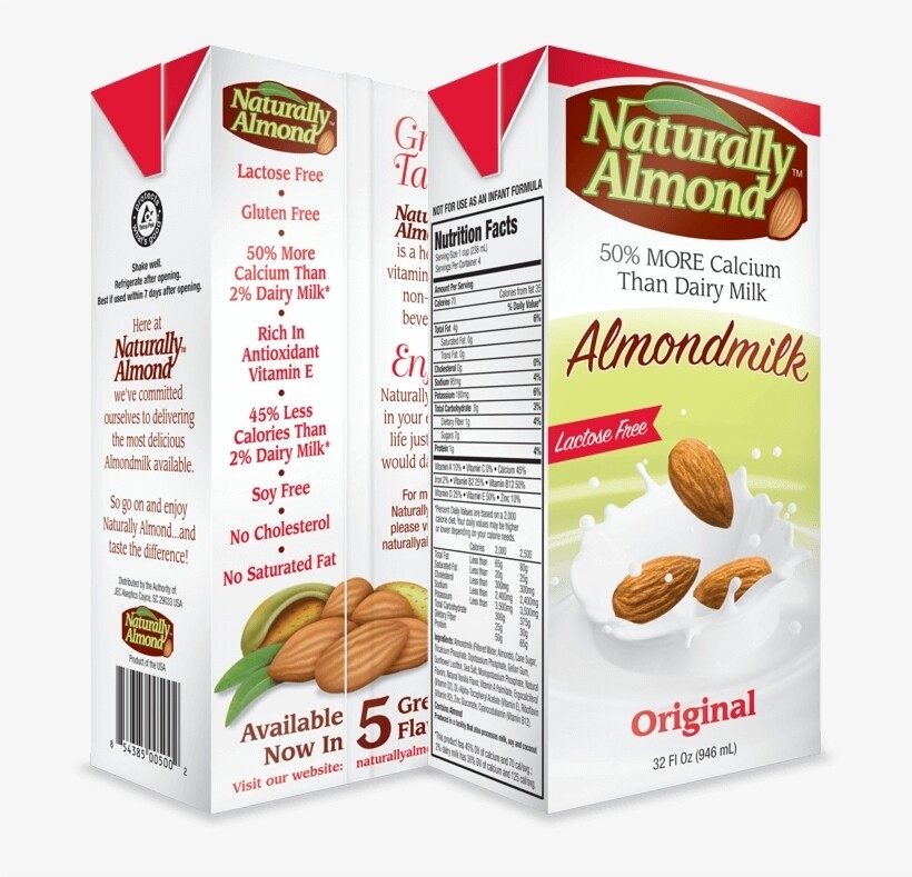 NATURALLY ALMOND UNSWEETENED ALMONDMILK 32 OZ