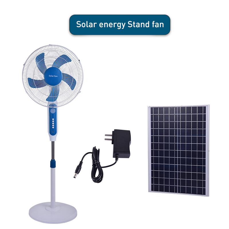 Solar Stand Fan Rechargeable
