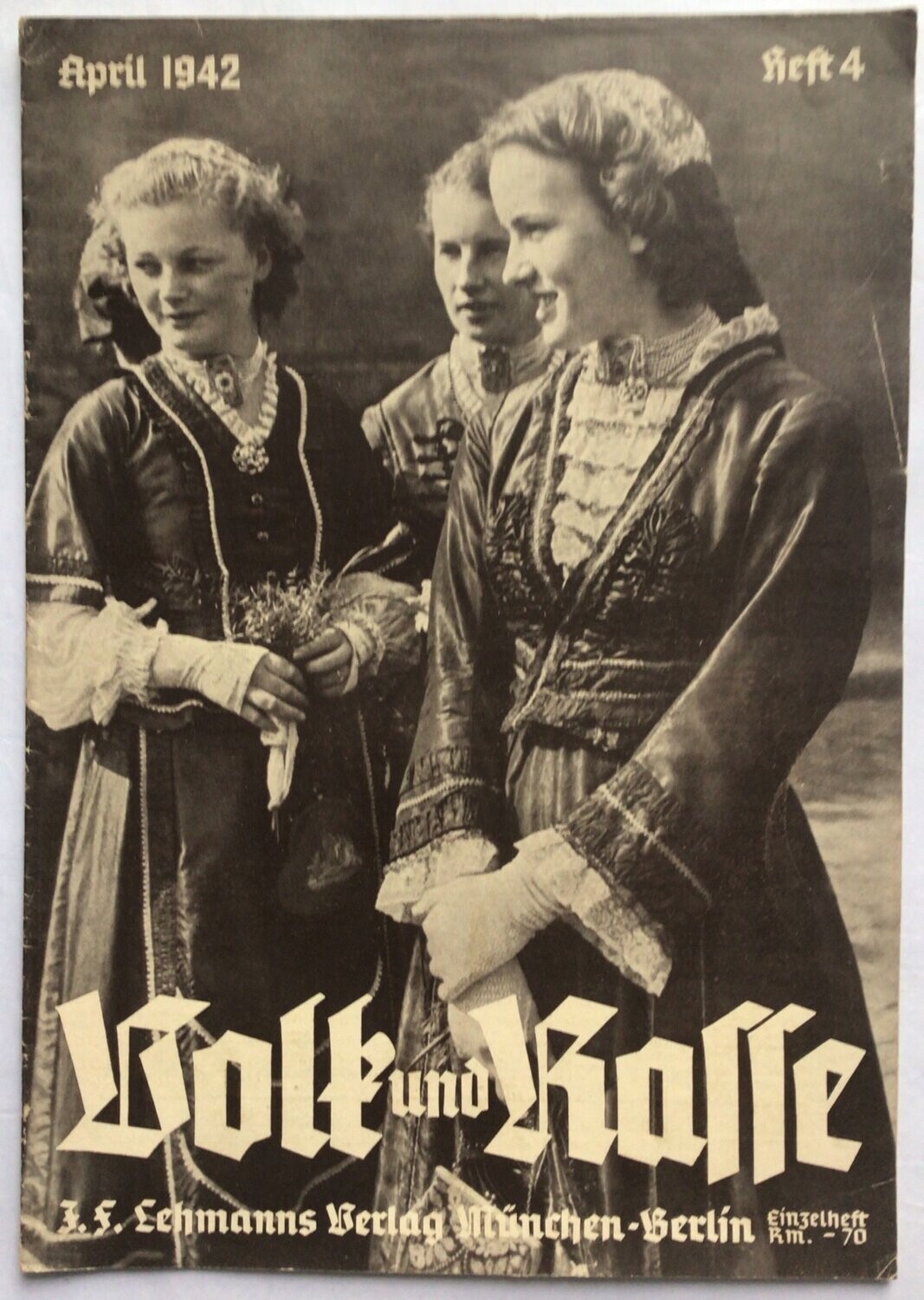 Volk und Rasse - Illustrierte Monatsschrift für deutsches Volkstum ...