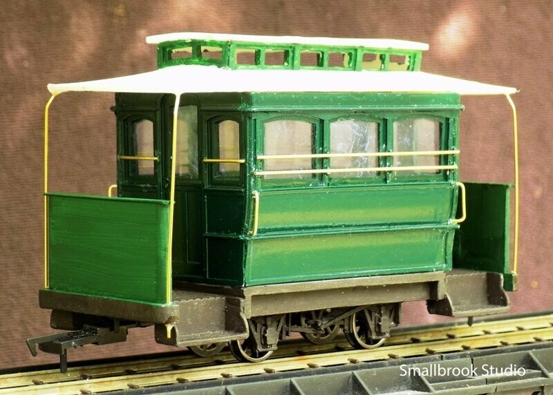 7mm NG Short Tram Trailer Car Complete Kit