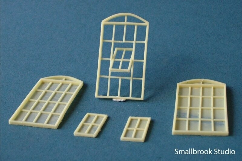 3 x Workshop windows with opening centre lights