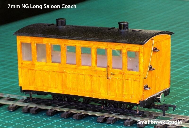 7mm NG Long Saloon Coach Body Kit + Chassis