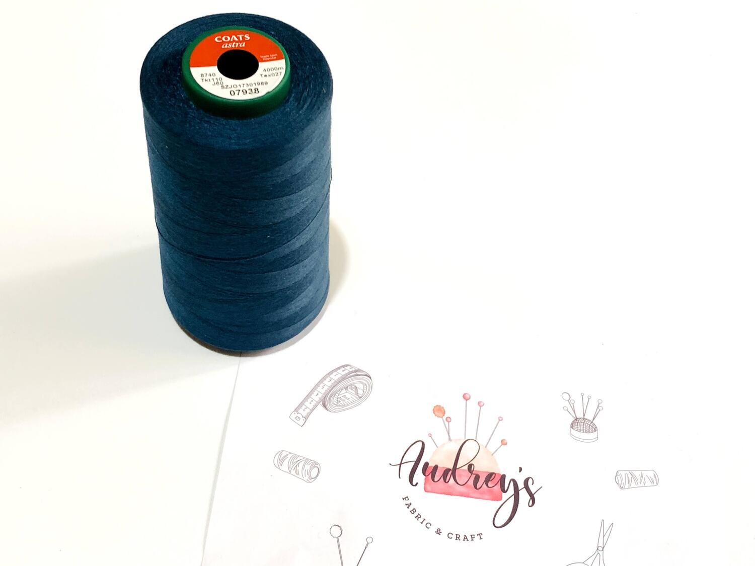 Coats Astra 110 Sewing Thread | 07938 (Dark Sapphire) | 4000m Spool