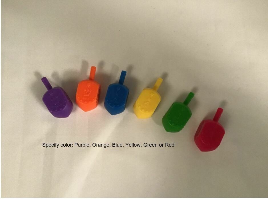 Plastic Dreidel Assorted Colors