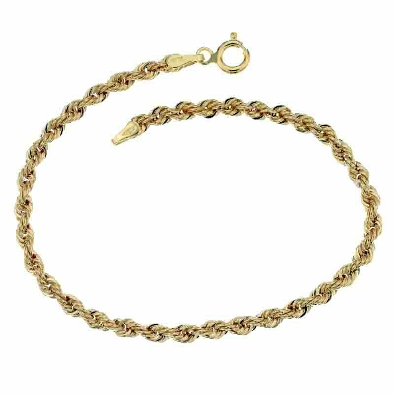 Bracciale maglia fune Oro 18kt. gioielli donna uomo