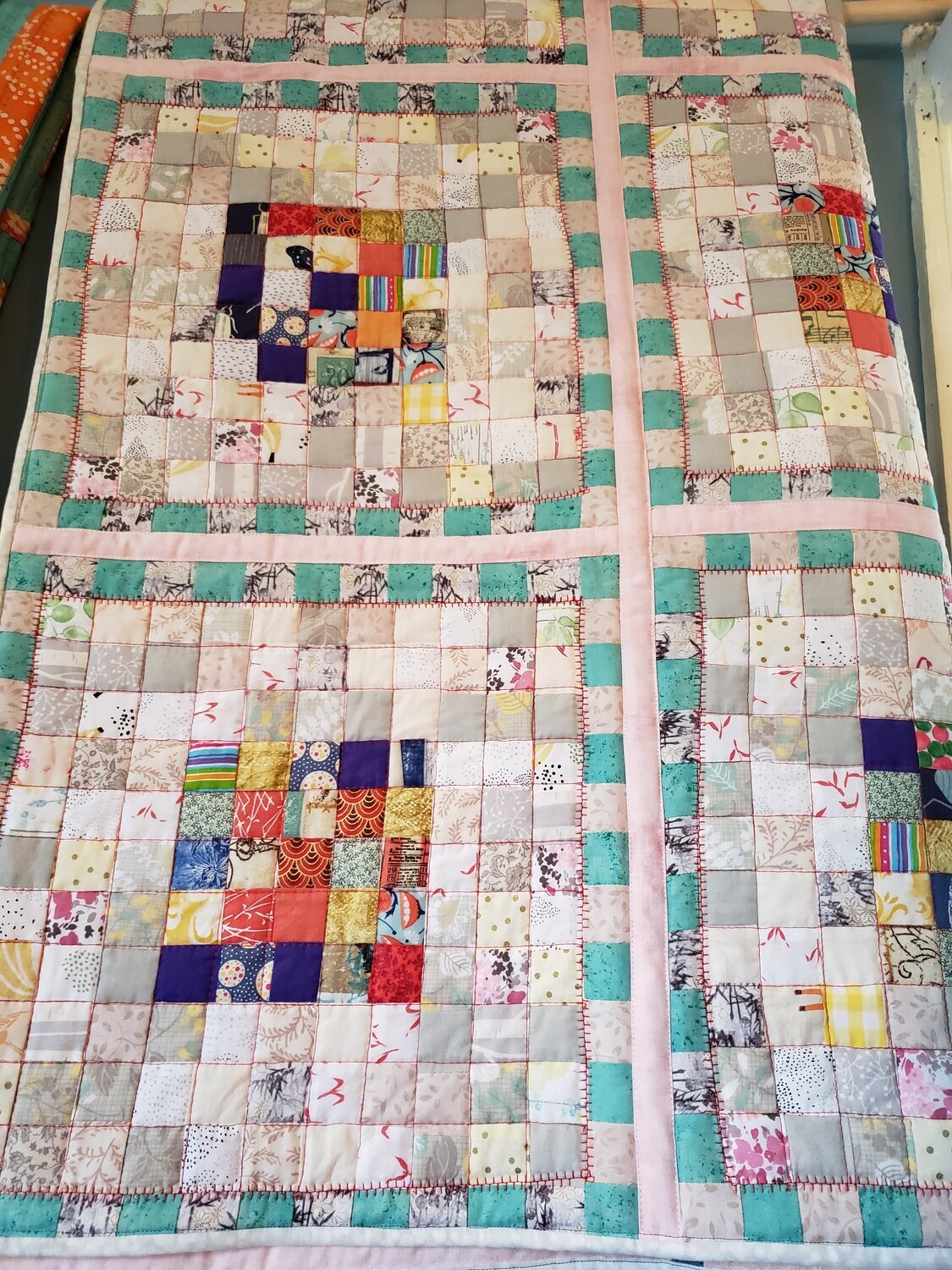 Large Postage Stamp Quilt