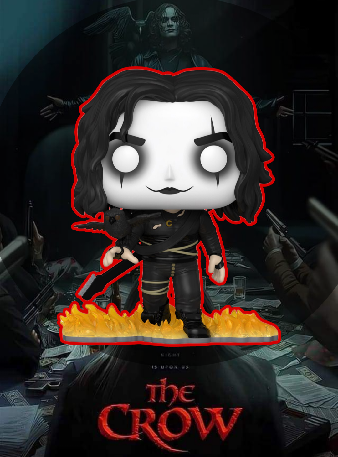 PRE-ORDEN Funko pop! Eric Draven con cuervo
