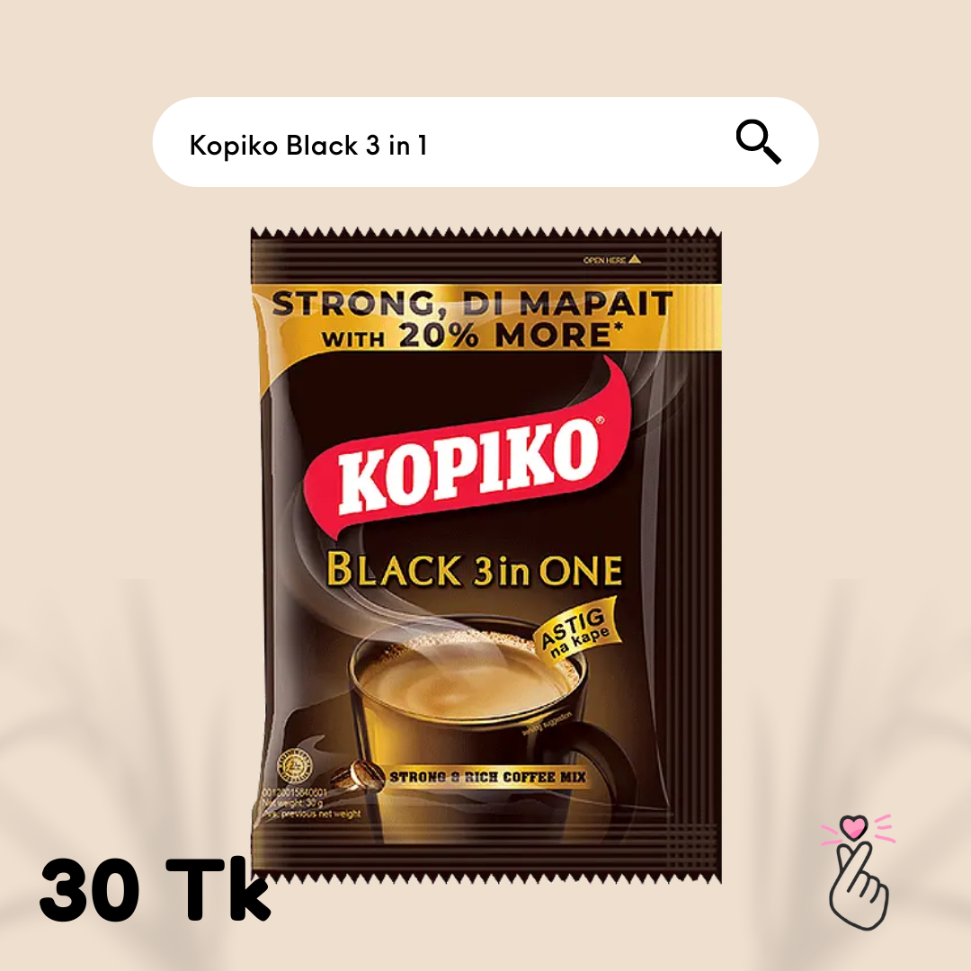 Kopiko Black 3-in-1 Sachet