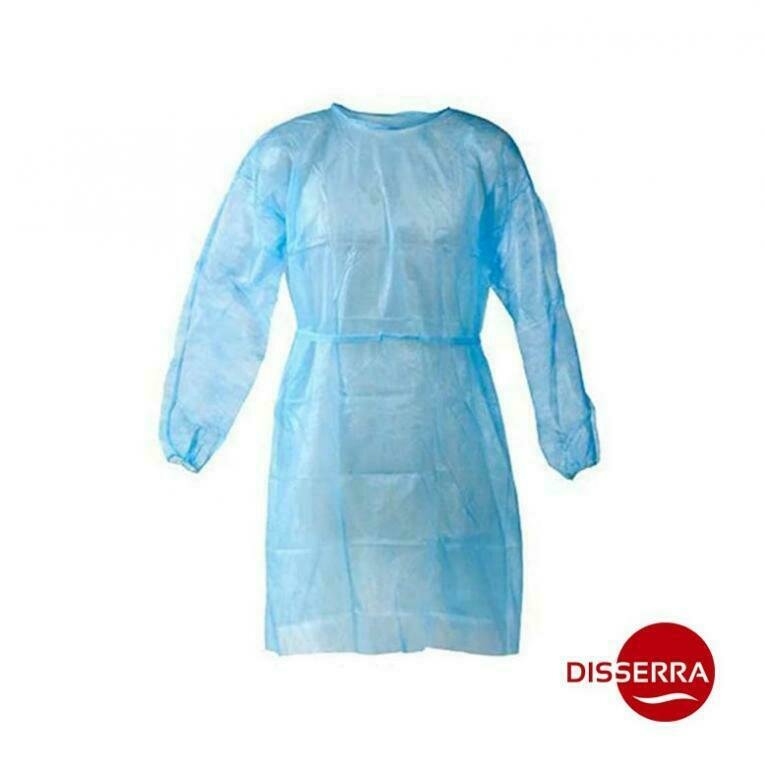 Bata aislamiento azul PP Deshechable fabricas almacenes