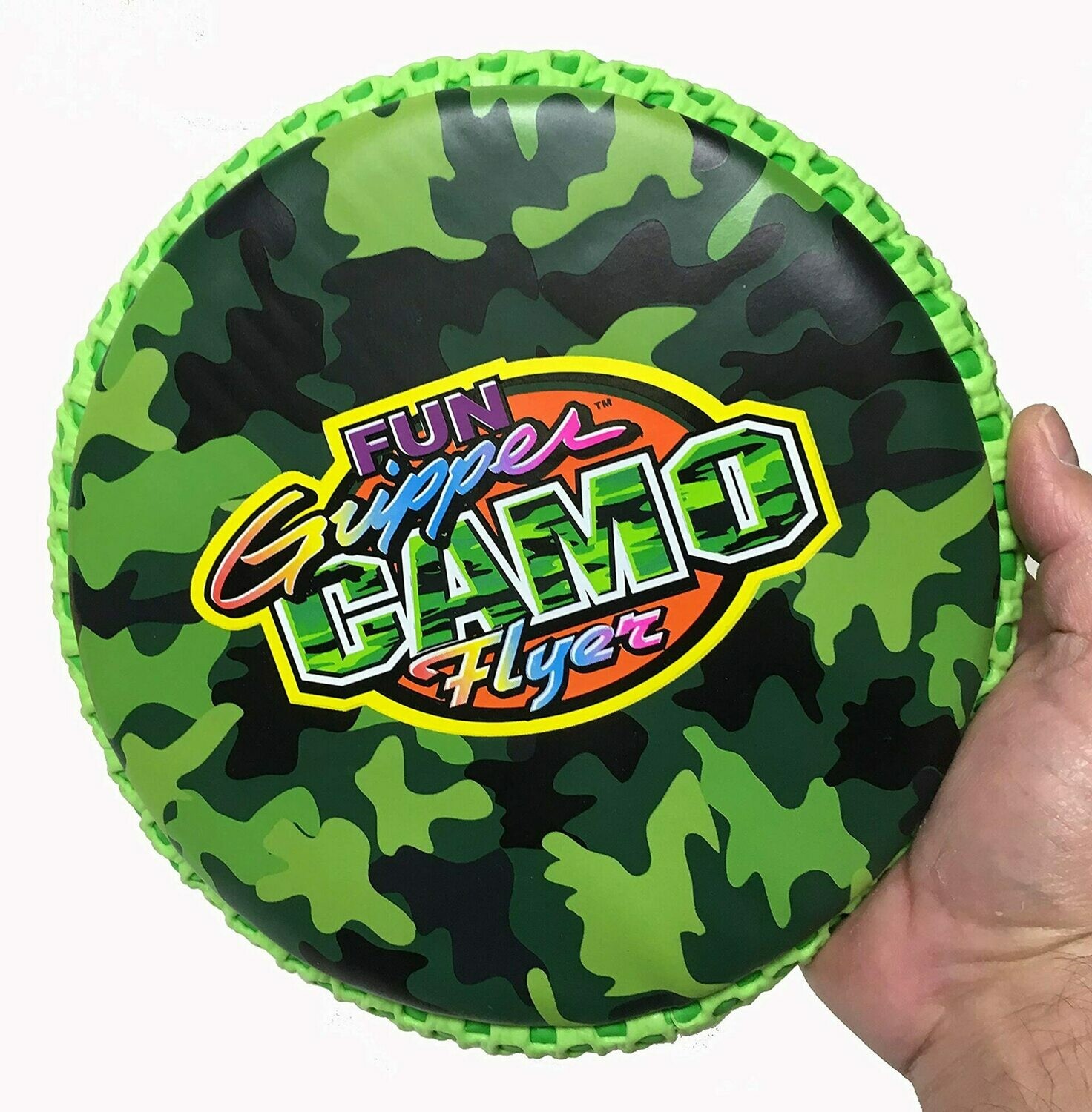 Fun Gripper Camouflage Green 9 Inch Flyer-Flying Disc -Frisbee 140g ...