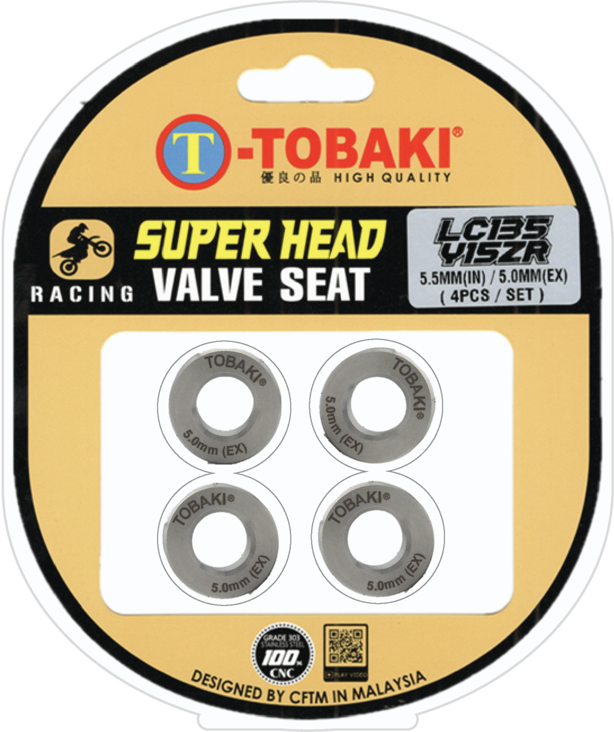 TOBAKI RACING SUPERHEAD VALVE SEAT