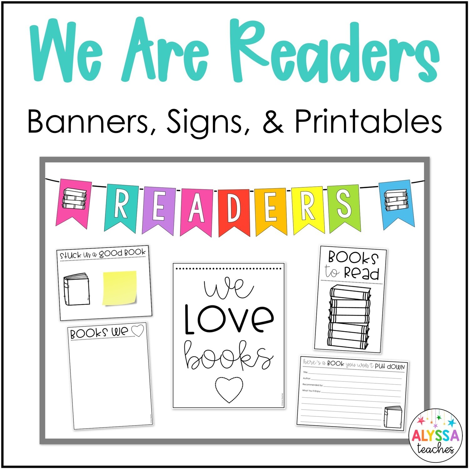 Elementary Reading Bulletin Board and Worksheets