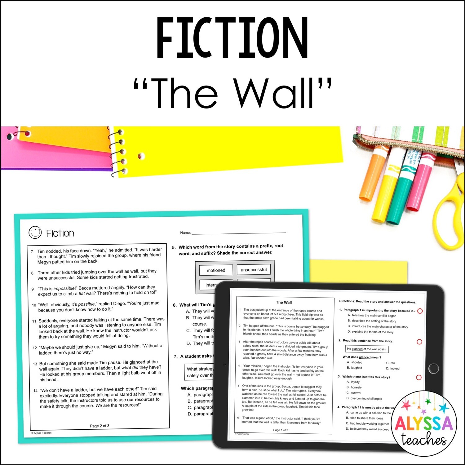 Fiction Comprehension Passage 4th Grade Reading SOL Practice fiction-comprehension-passage-4th-grade-reading-sol-practice