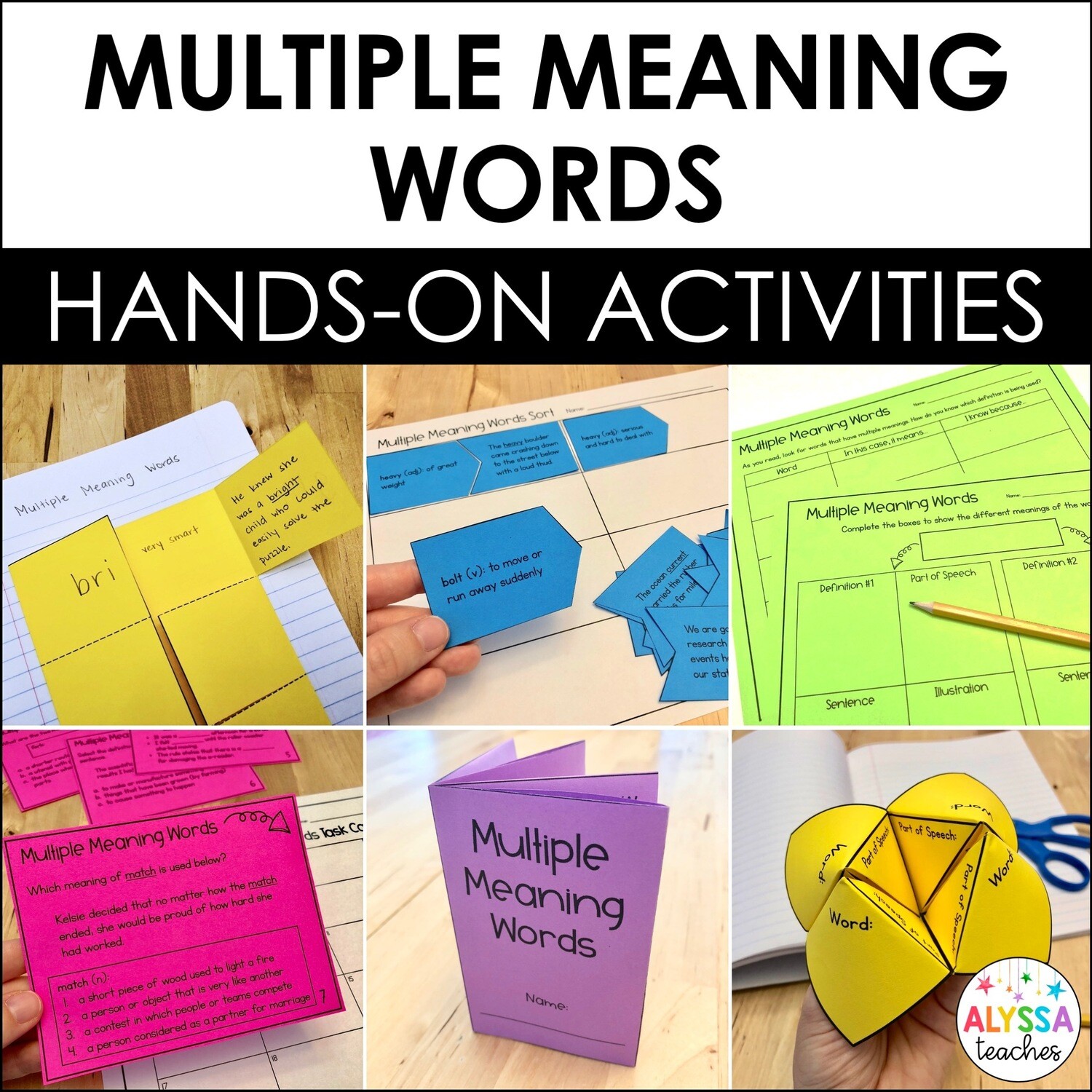 Multiple Meaning Words Activities