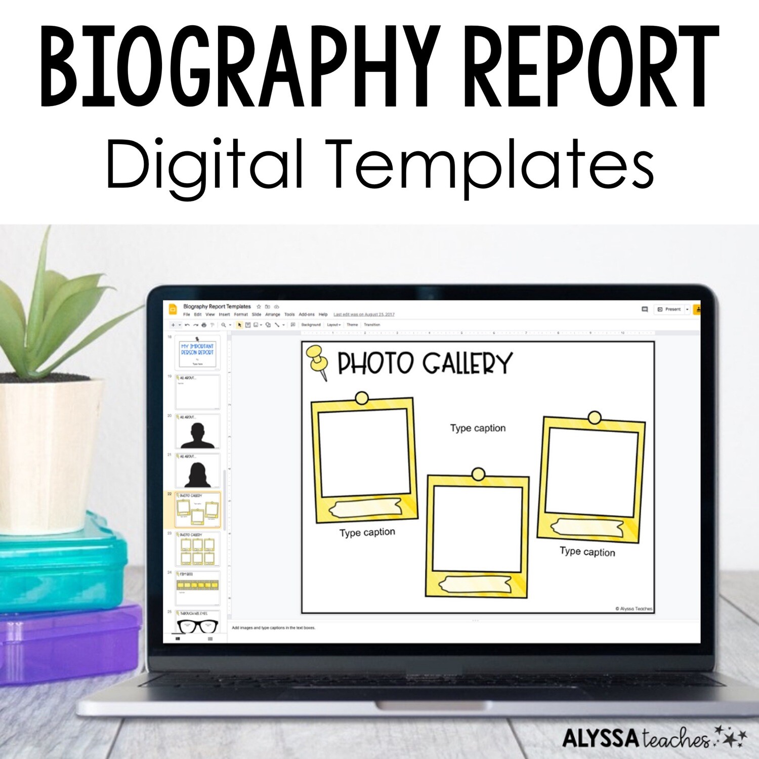 Digital Biography Report Templates
