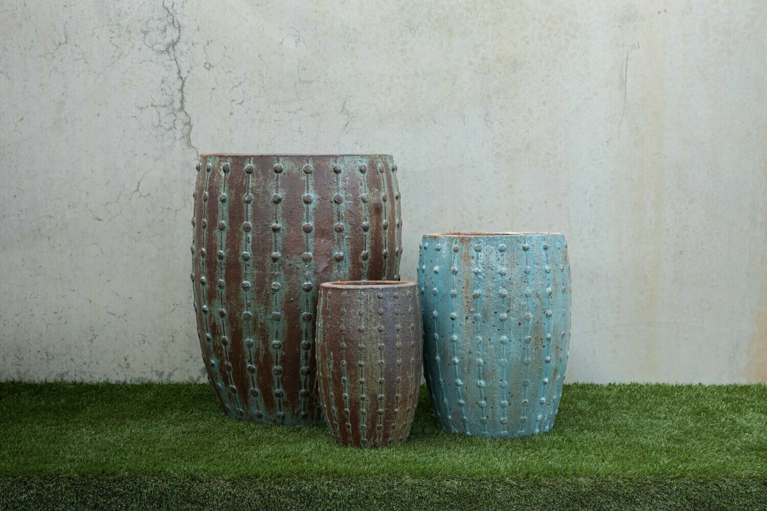 LARGE DOT POT SET (62cm X 80cm) & (45cm X 55cm) & (27cm X 46cm)