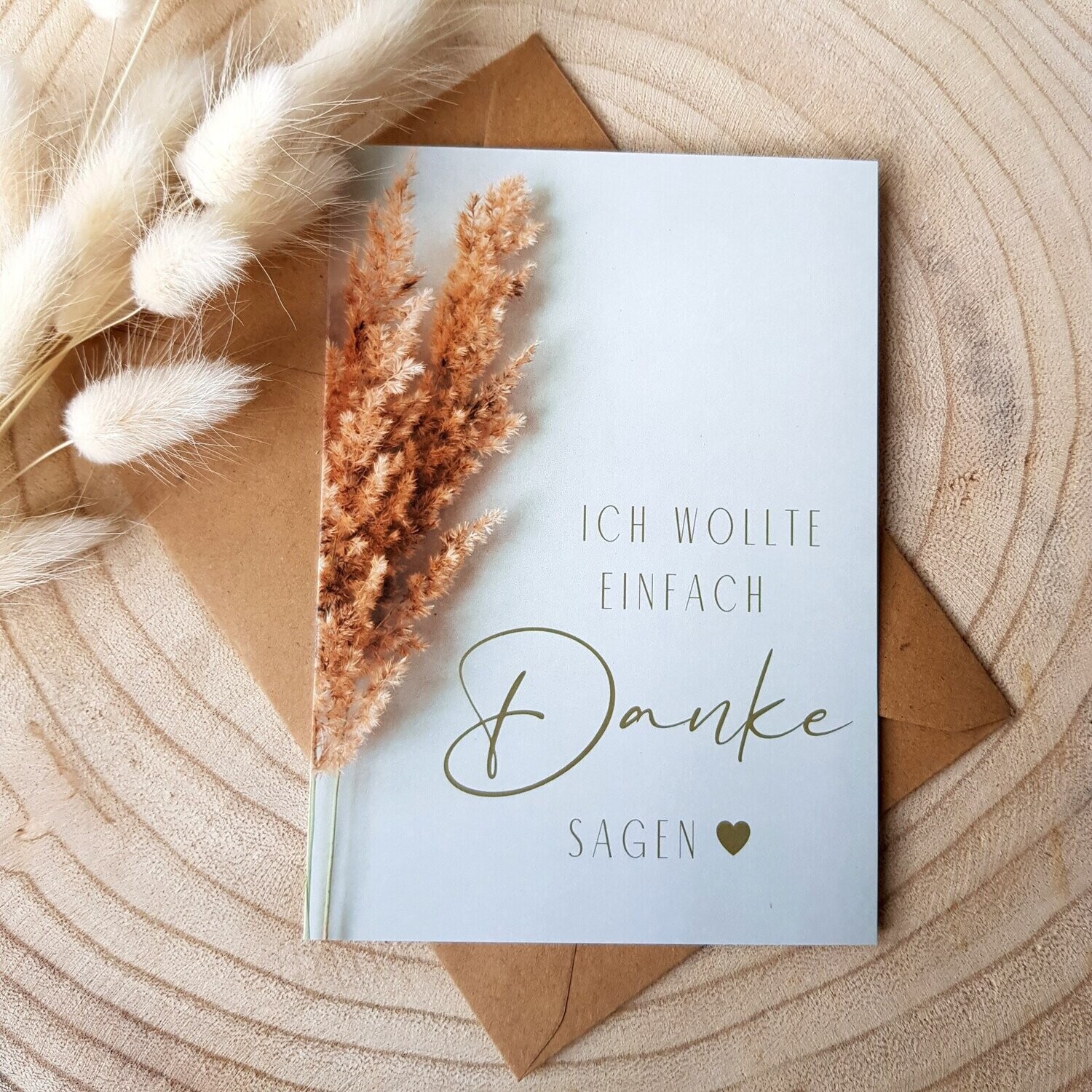 Premium Postkarte | Ich wollte einfach Danke sagen | Mit UV Lack Versiegelung