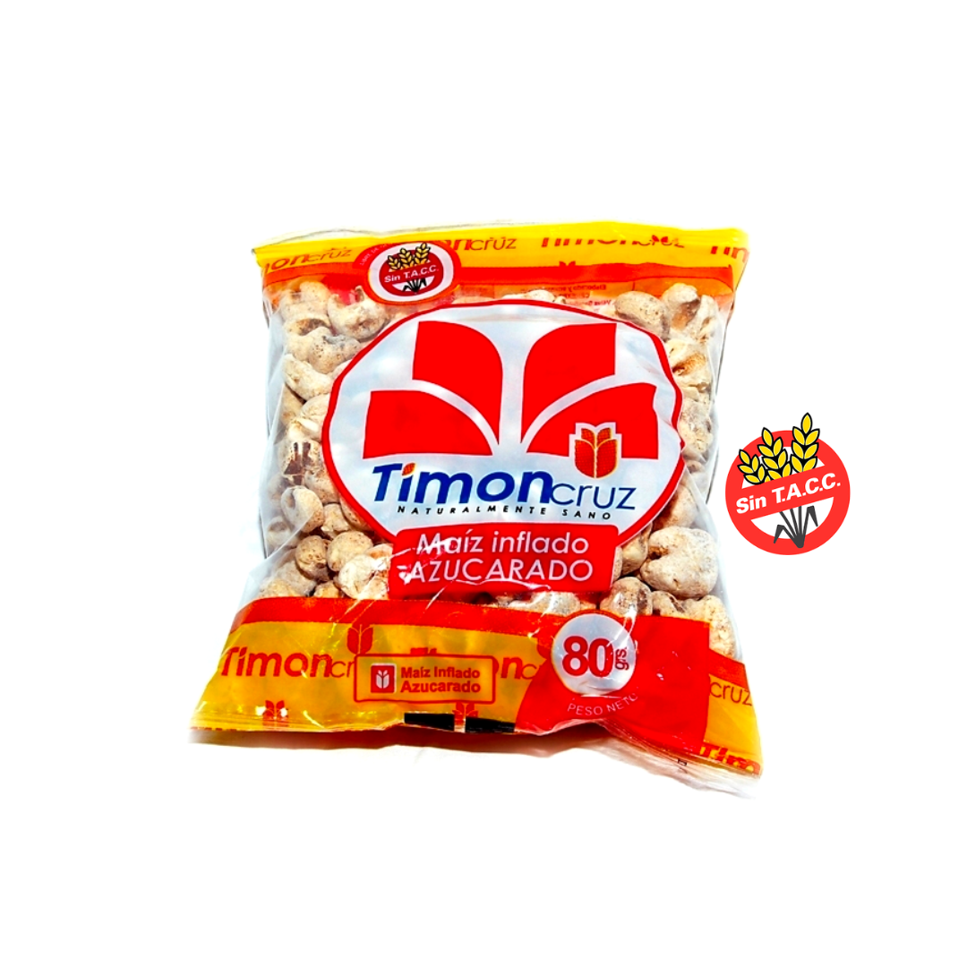 MAIZ INFLADO AZUCARADO SIN TACC - 80 GR / PACK X 3U