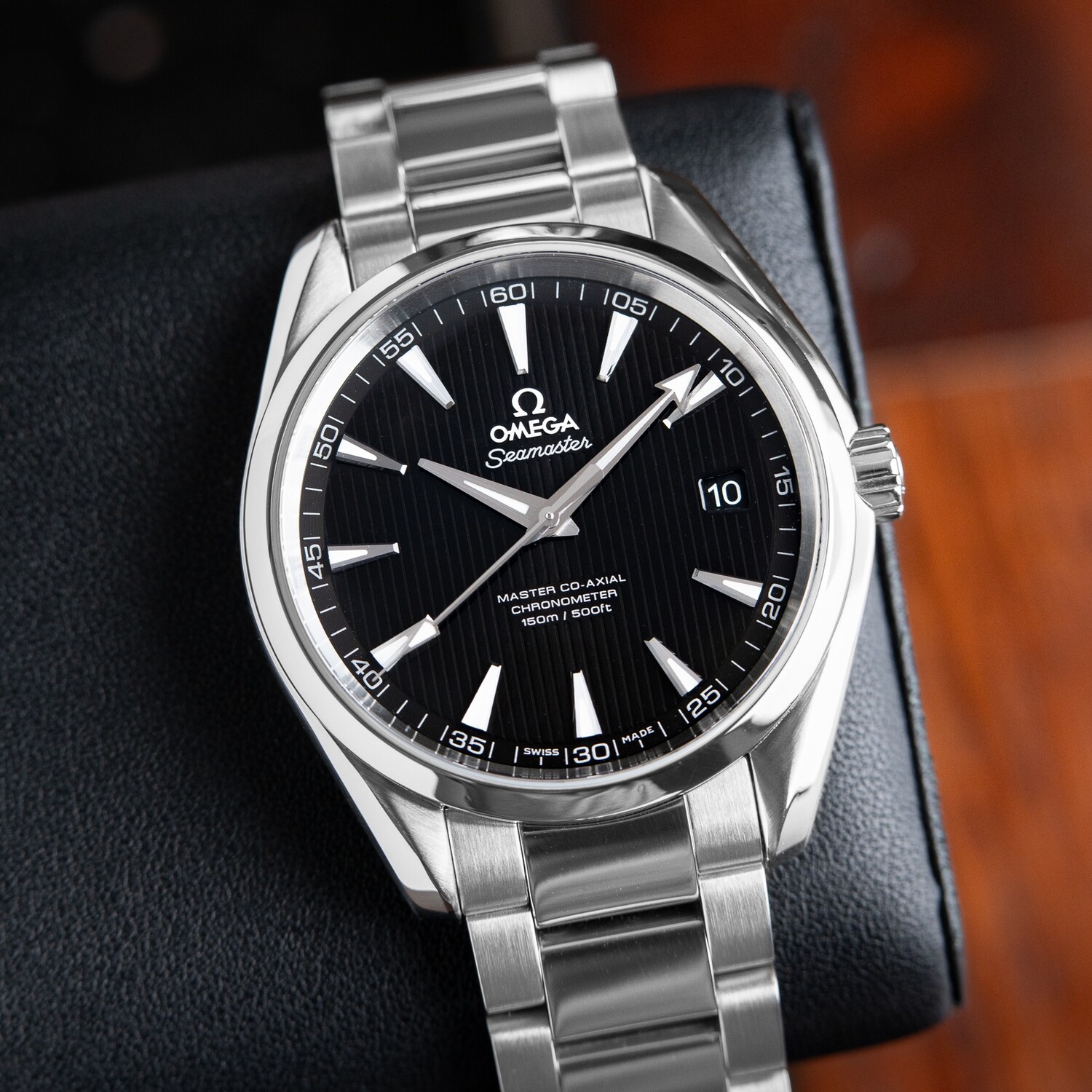 Omega Seamaster Aqua Terra Steel Black 8500 Chronometer 41.5mm