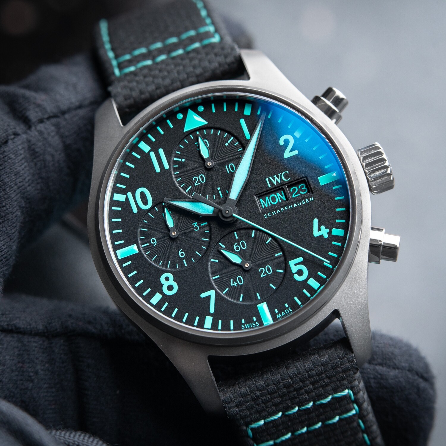 IWC Pilot's Watch Chronograph 10/2023 Mercedes AMG Petronas Black ...