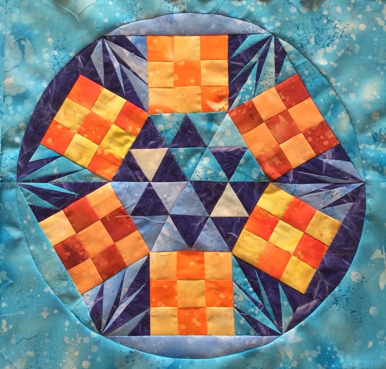 15" DOZENS SQUARED BLOCK IN 18" QUILT BLOCK .PDF Pattern/Instructions