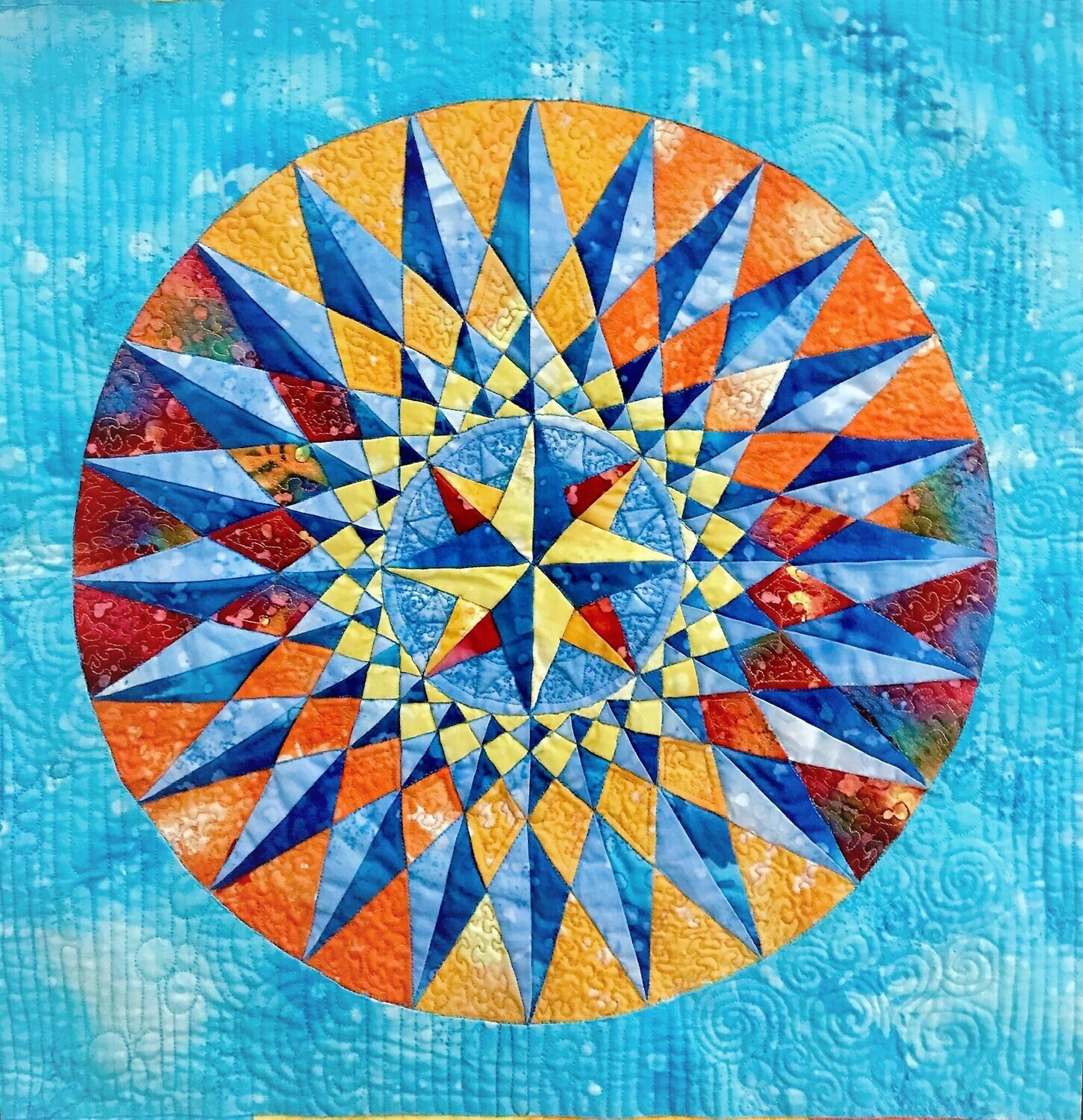 Mariner-24 Compass Quilt Block Pattern with a 3-D effect! – Store ...