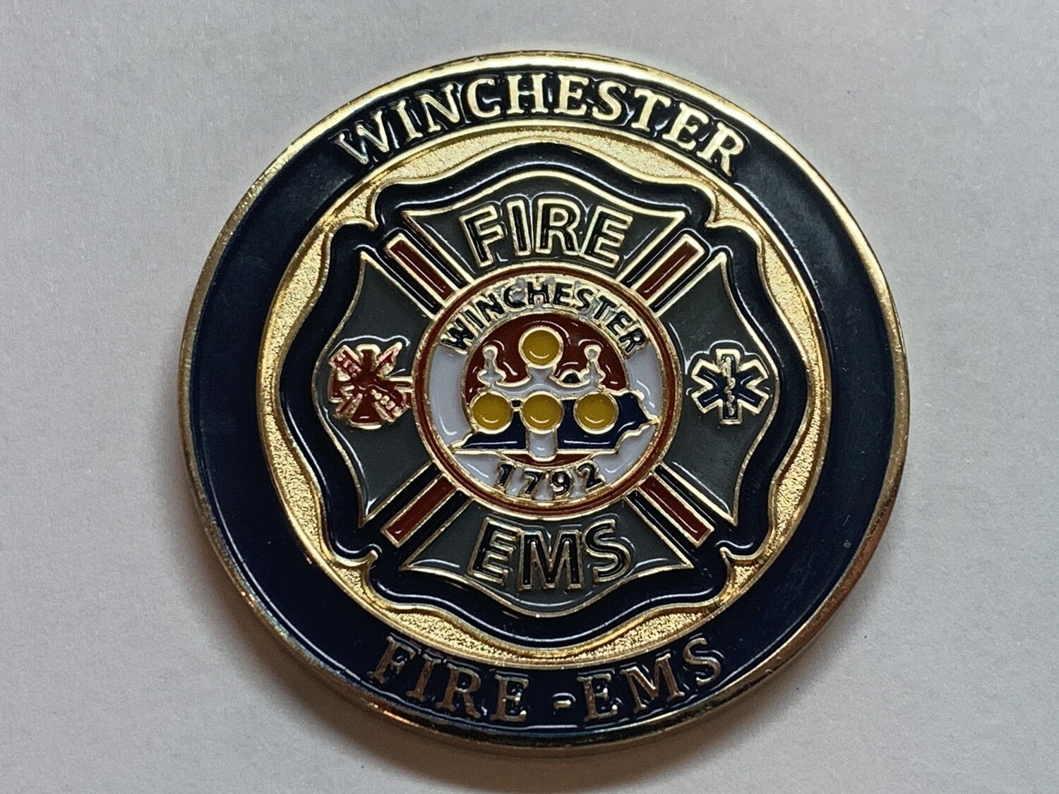 Winchester Fire Department Challenge Coin