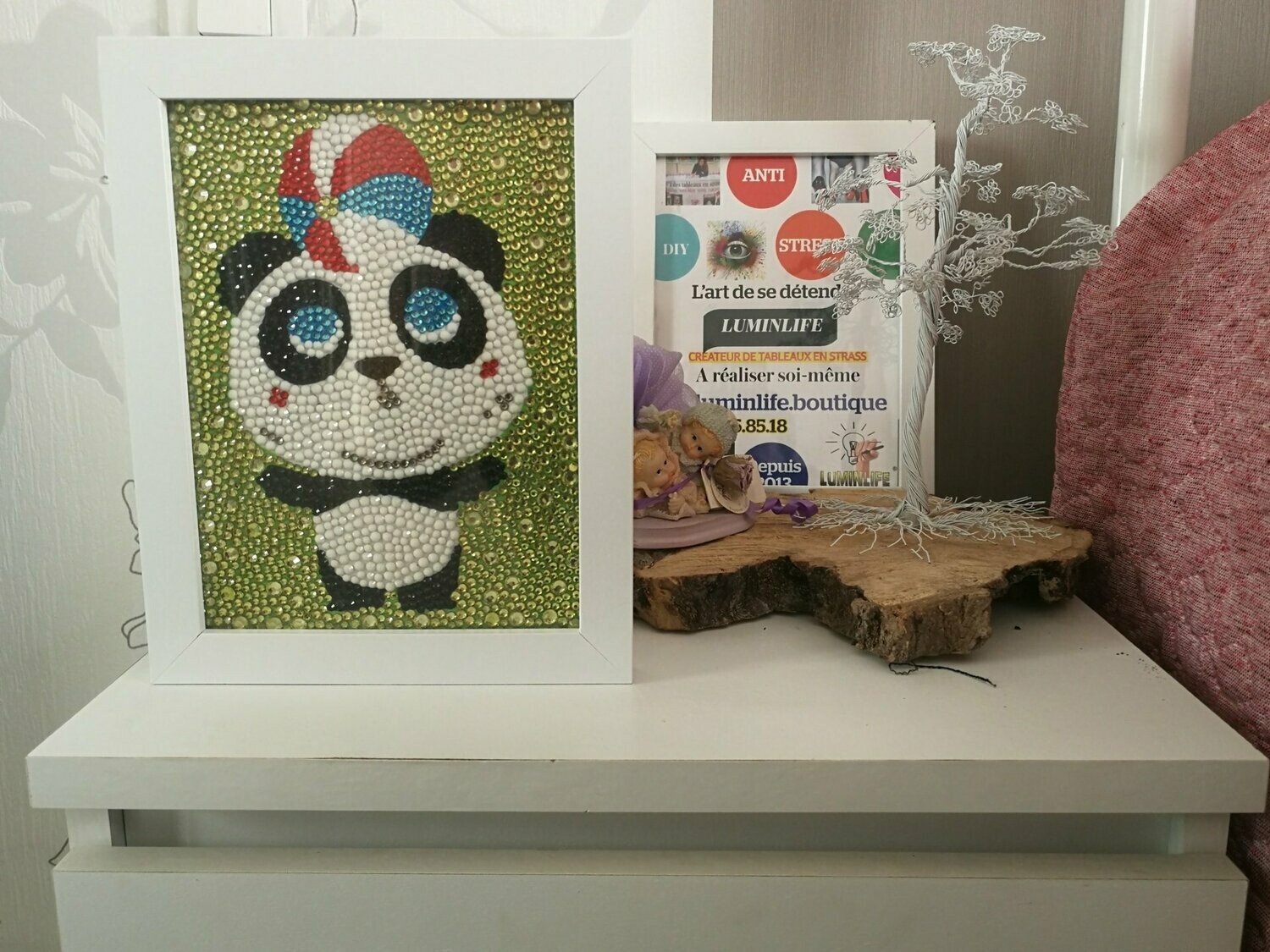 Kit Broderie Diamant, Diamond Painting LUMINLIFE - Funky Panda - MW16
