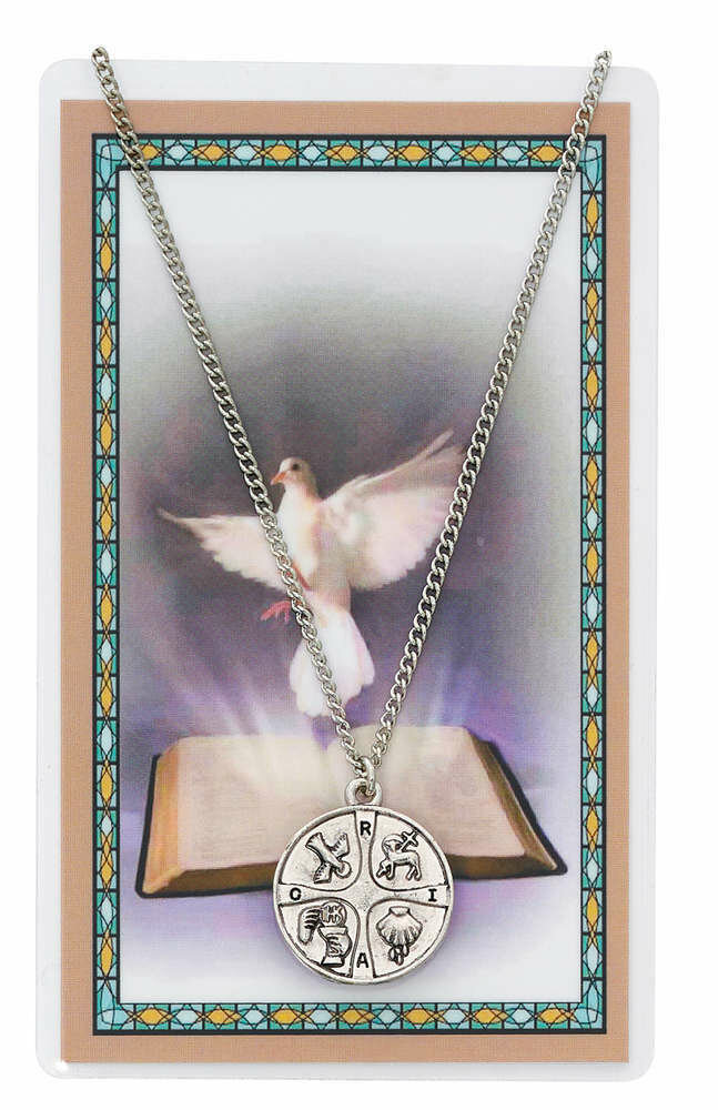 RCIA Medal on a 18" Chain and Prayer Card