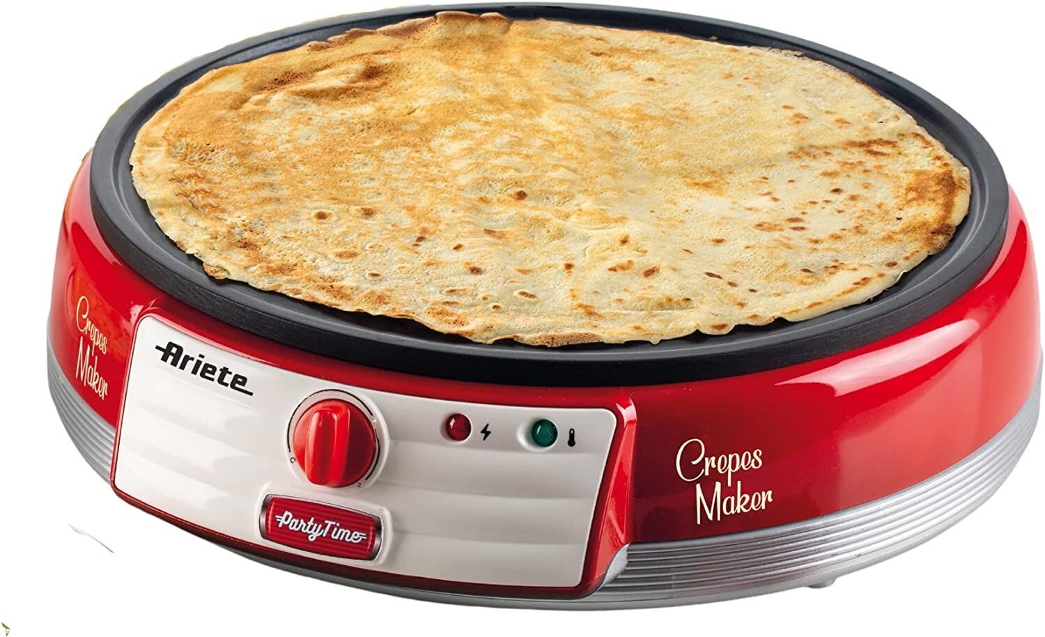 Ariete 202 Crepes Maker Party Time, Piastra Elettrica per Crepes, 1000 ...