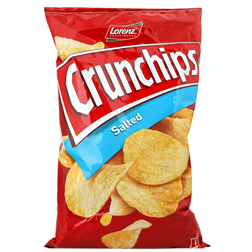 Lorenz Crunchips - Salted - Box: 20 x 150g bags