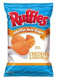 Ruffles Ridged Cheddar Cheese & Sour Cream Potato Chips 50/1.0 oz.