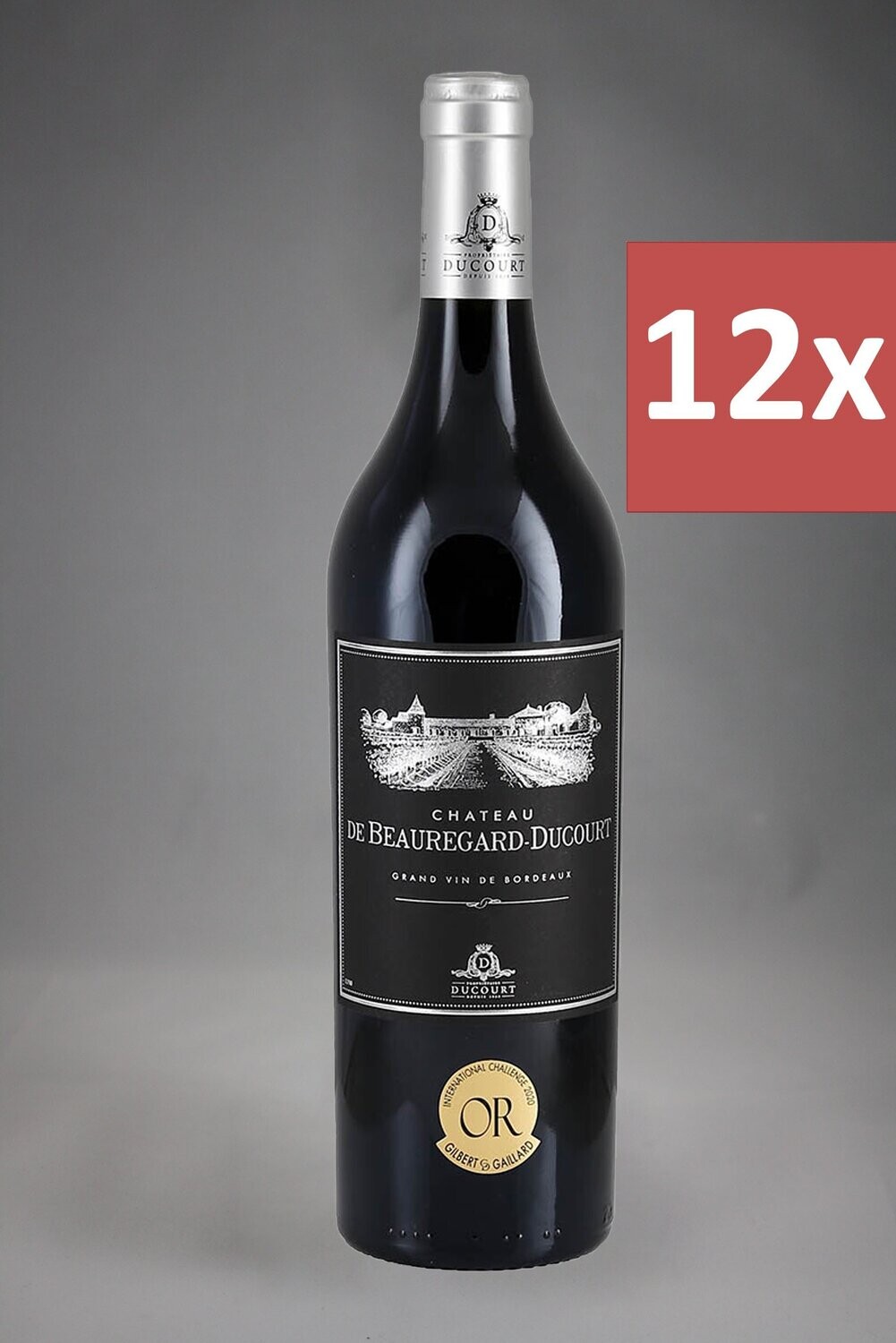 12 Fl. Château de Beauregard-Ducourt Black Label Bordeaux Rouge 2018 ...