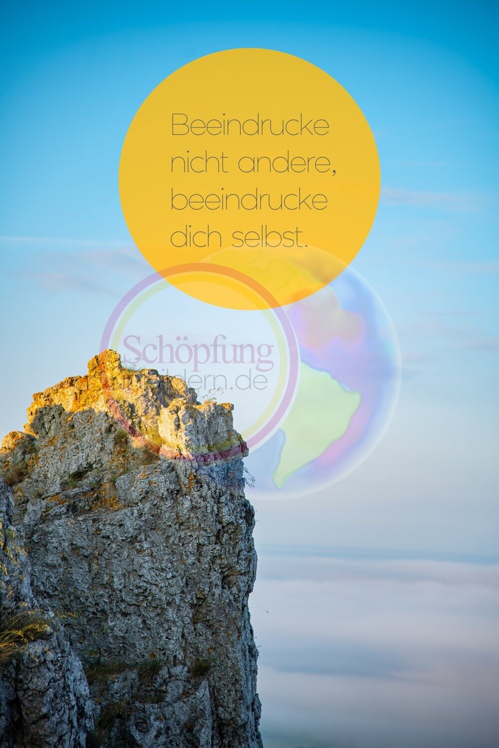 Beeindrucke nicht andere, beeindrucke dich selbst