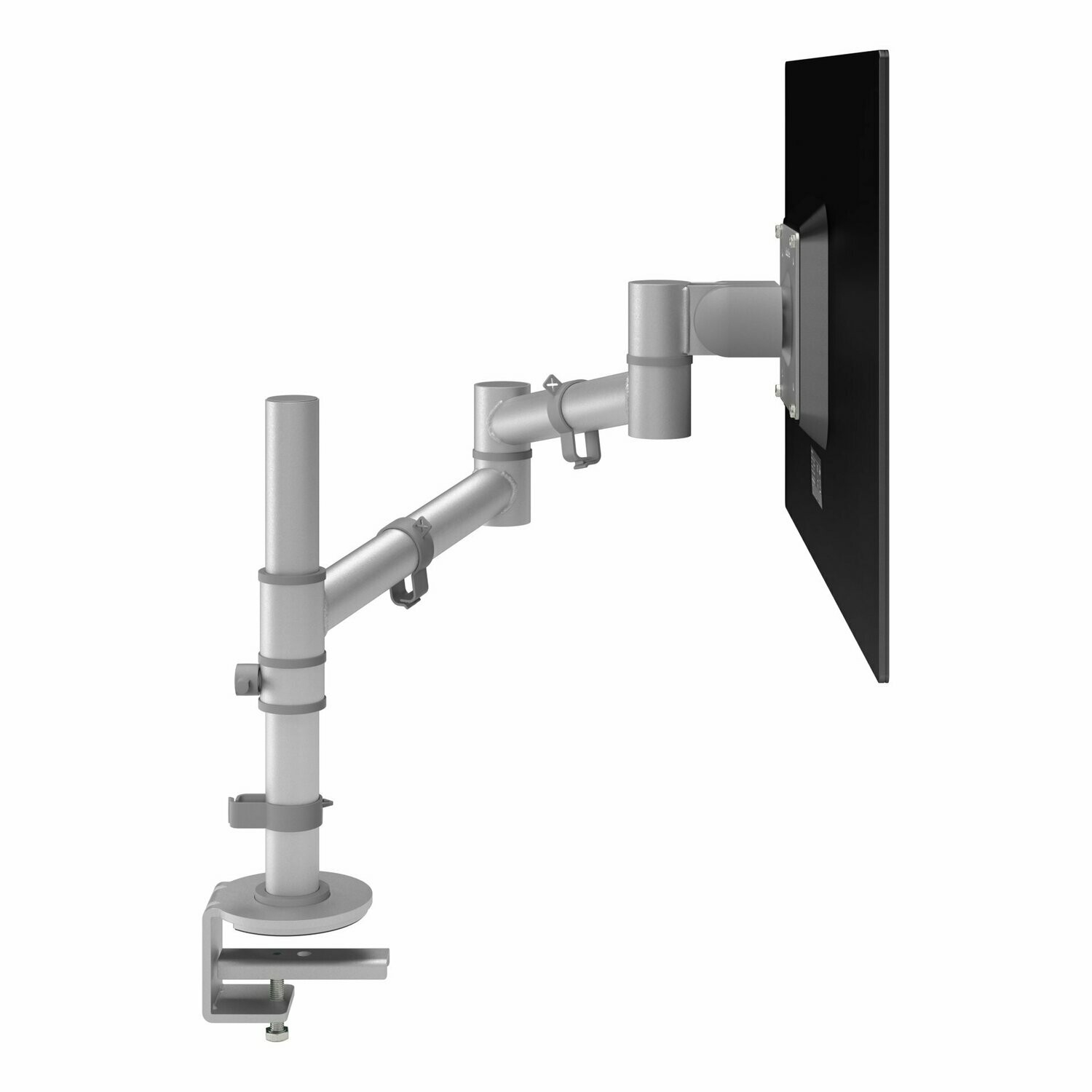 Viewgo Single Monitor Arm - Silver