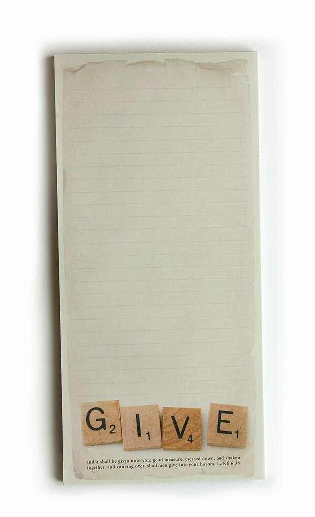 Memo Pads: Give