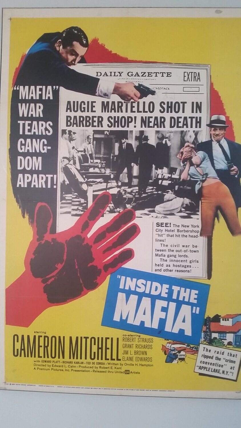 Inside The Mafia - DVD - (1959) - Cameron Mitchell, Robert Strauss