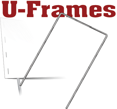 U Shaped Wire Sign Stakes 20"x33" - Yard Sign Stakes