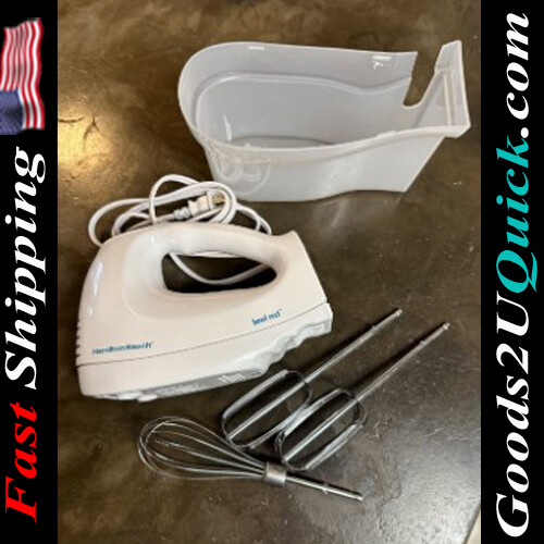6-Speed Electric Hand Mixer with Whisk Traditional Beaters, Snap-On ...
