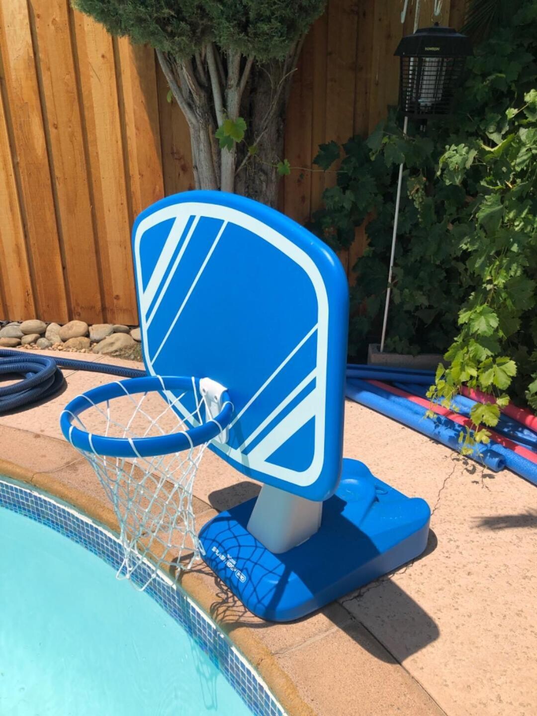 Aquatic Fun: Splash Hoop Swimming Pool Basketball Game with Poolside ...