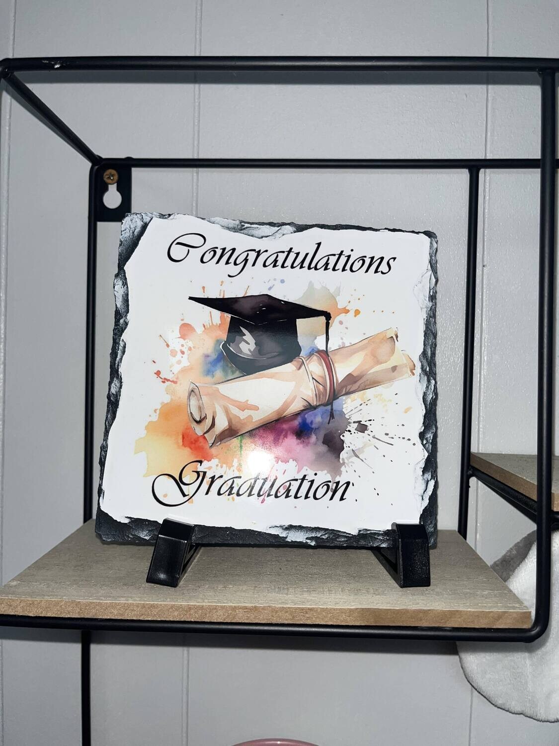 Graduation Square Slate, (Medium) 14cm x 14cm