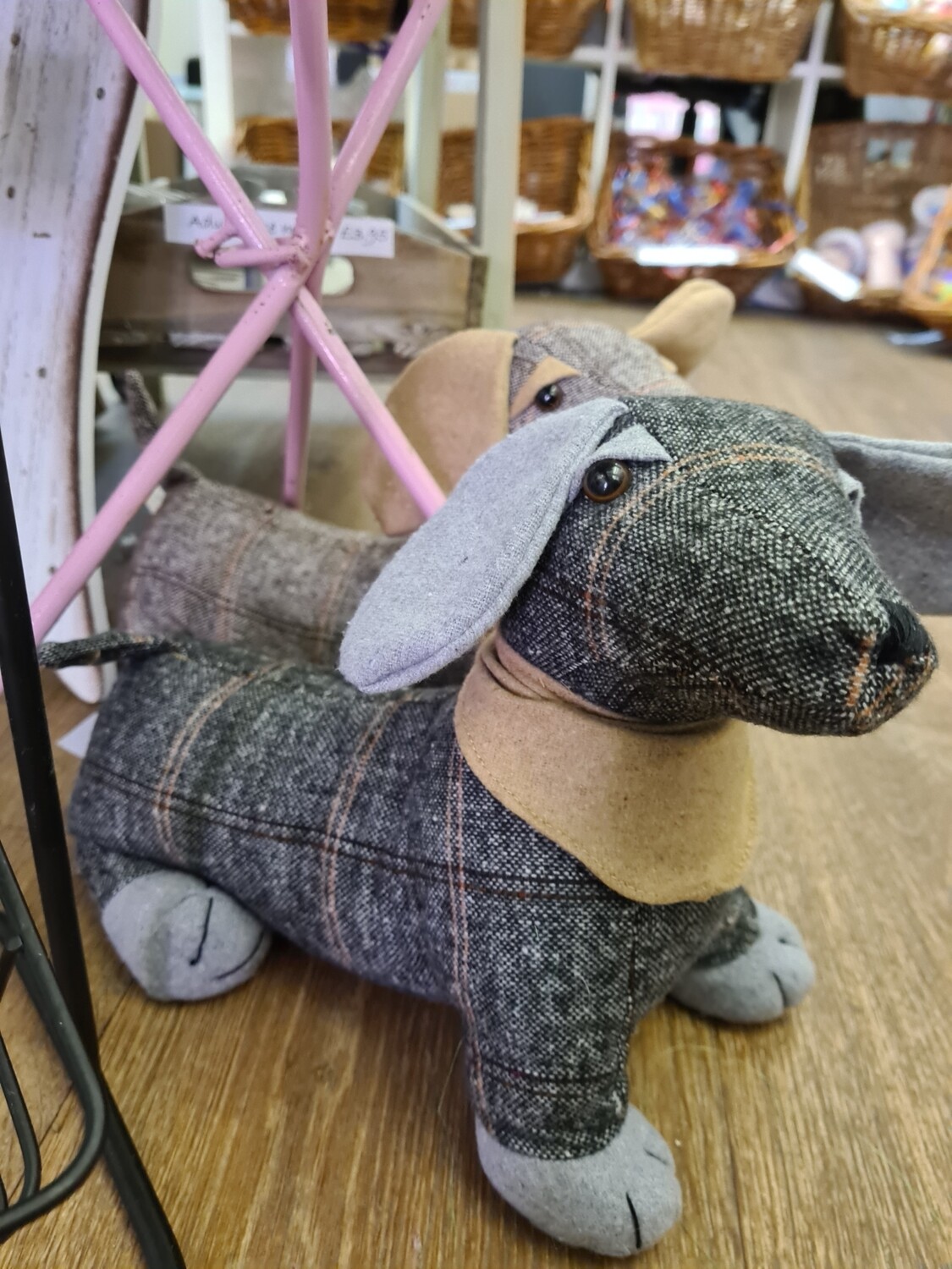 Sausage dog door stop