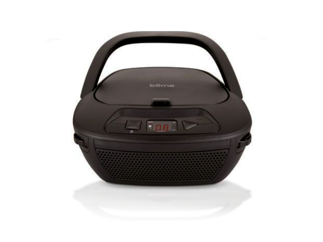 Borne | PRCD680B Portable Bluetooth CD Boombox with AM/FM Radio