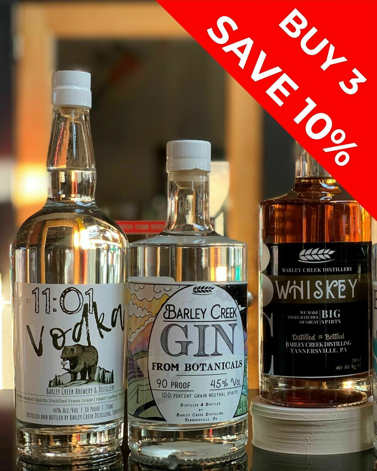 3 Bottles of BCBC Spirits