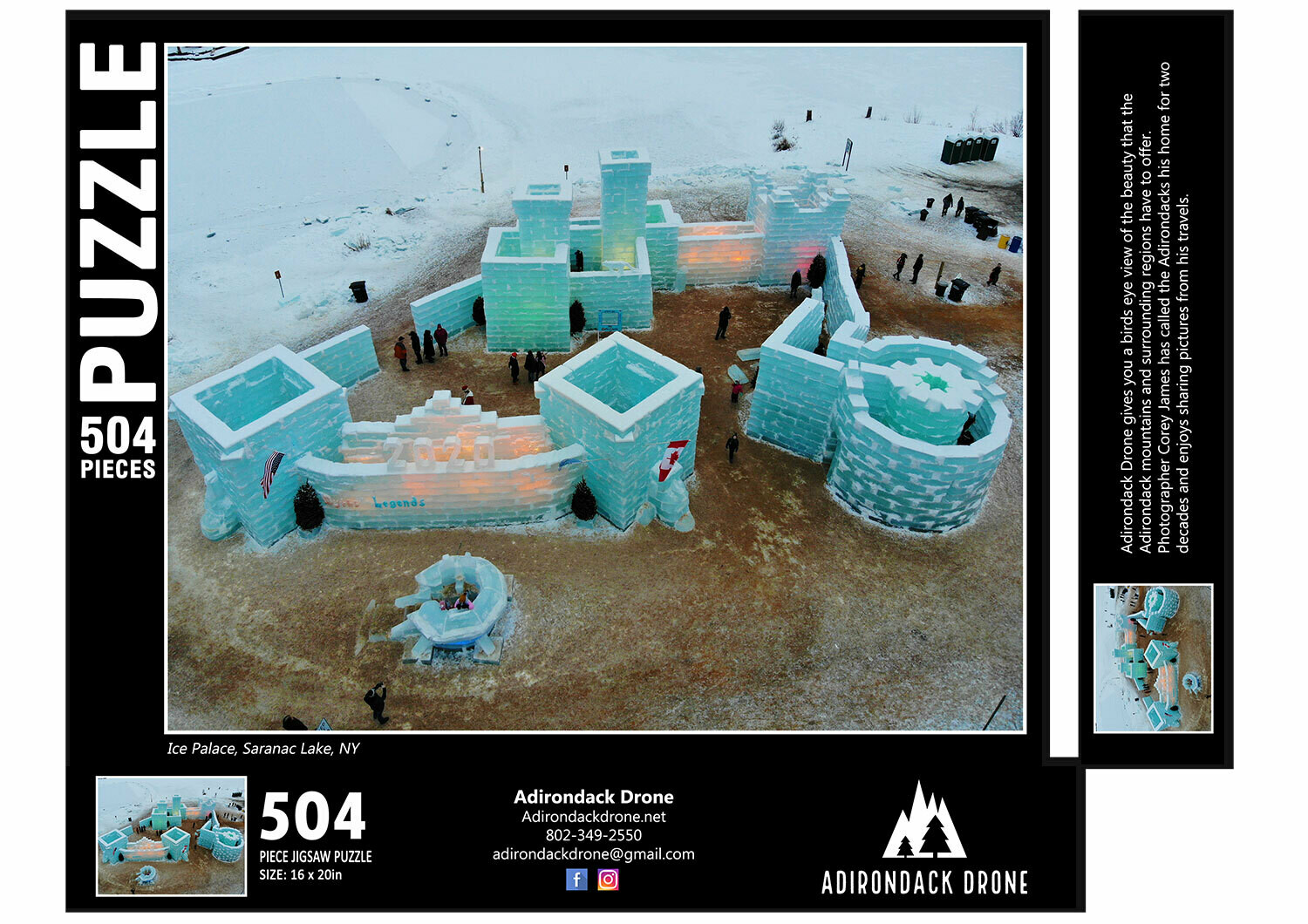 Saranac Lake Ice Palace Puzzle - 504 Pieces